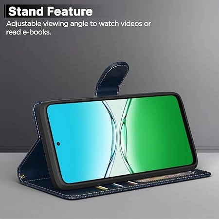 Mi Redmi 13 5G / 4G | Genuine Leather | Designer Button | Inbuilt ...